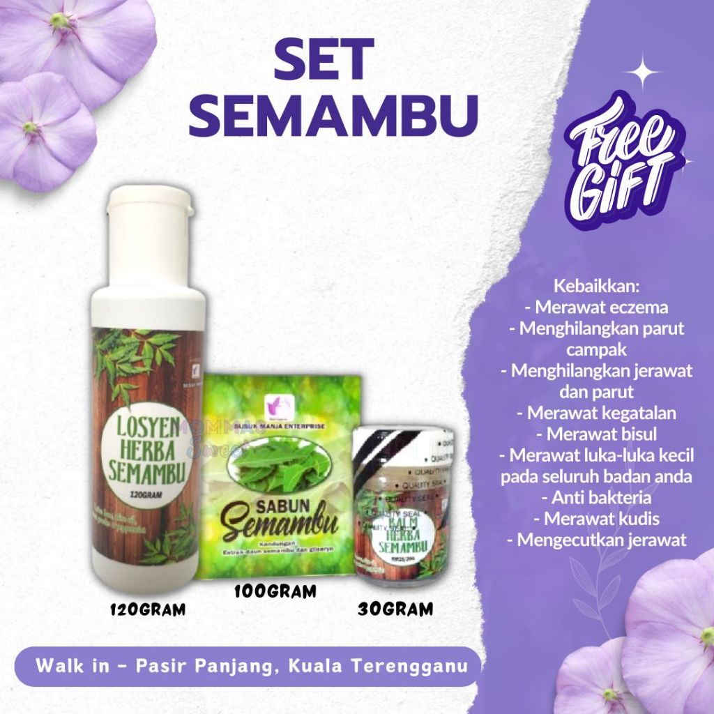 SABUN SEMAMBU | LOSYEN SEMAMBU | BALM SEMAMBU | DAUN SEMAMBU | BALM ...