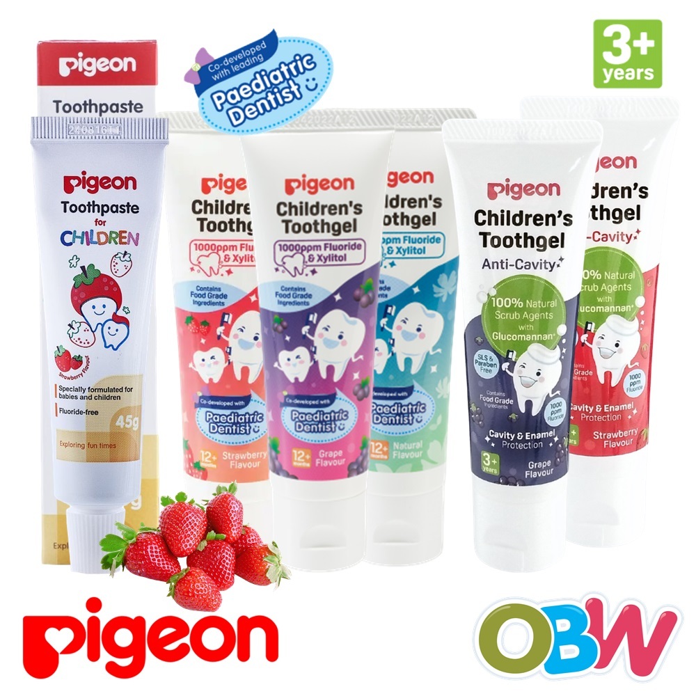 Pigeon Children Toothpaste *Strawberry* | Baby Toothpaste | 儿童牙膏 ...
