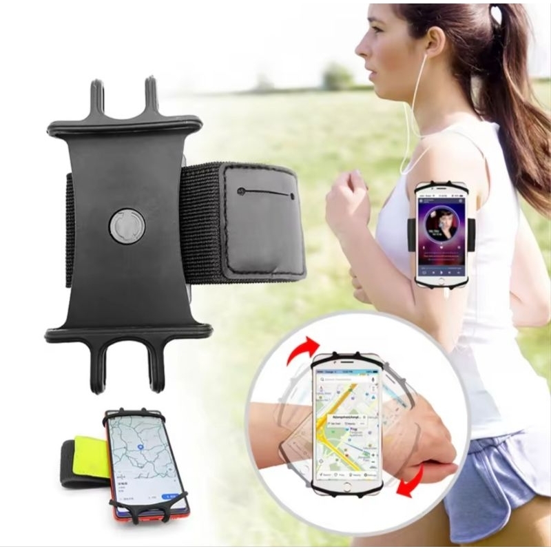 MOBILE PHONE RUNNING BAG WRISTBAND BELT JOGGING CYCLING ARMBAND HOLDER ...