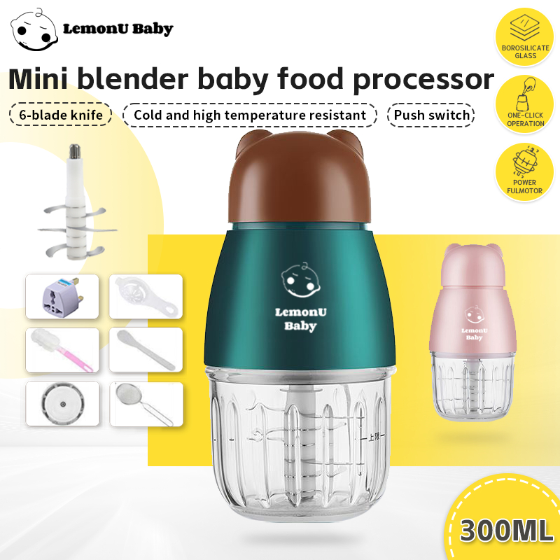 LemonU Baby Mini Blender Pemproses Makanan Bayi Blender Makanan Bayi ...