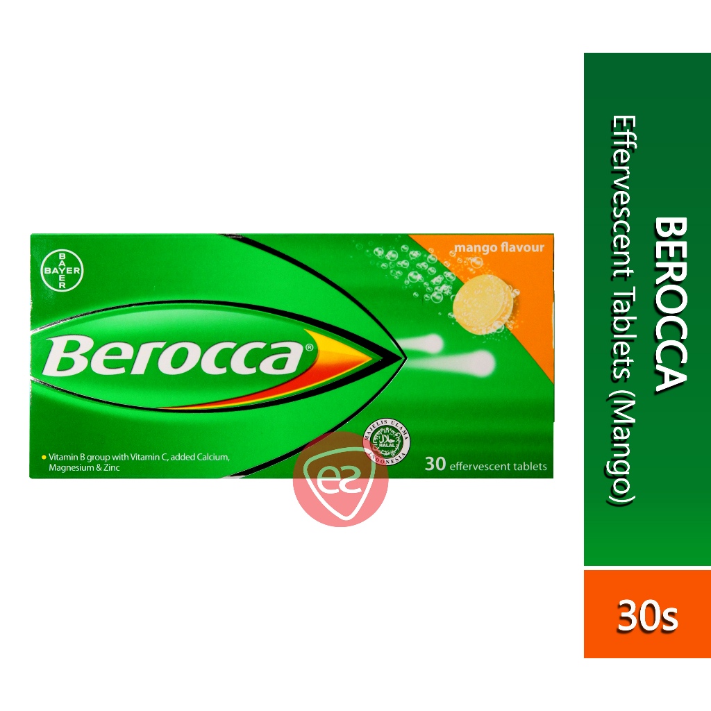 Berocca Effervescent Tablets Mango Flavour (30s) | Shopee Malaysia
