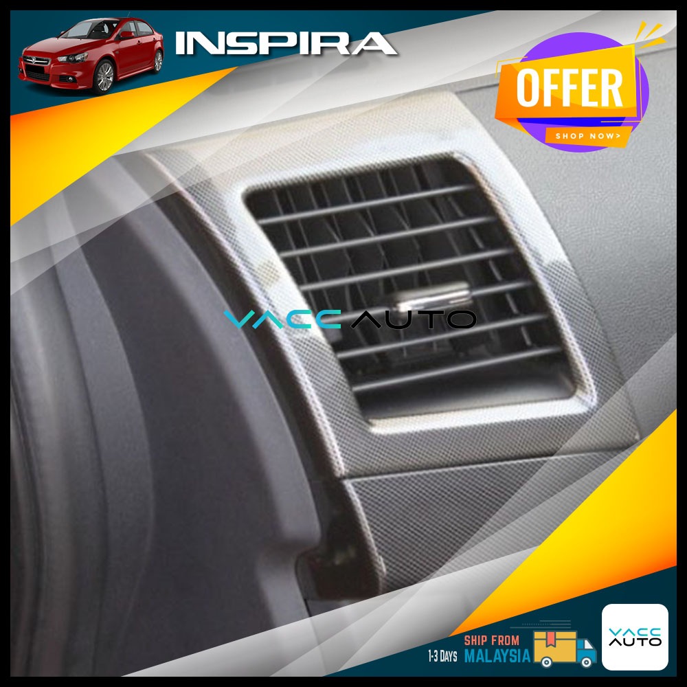 Proton Inspira Air Cond Frame Cover Garnish Side Aircond Carbon Fiber ...