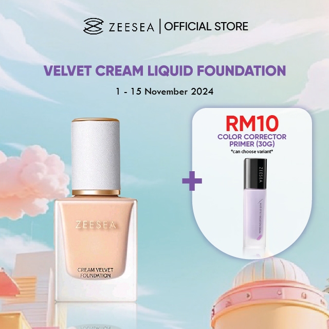 ZEESEA Velvet Cream Liquid Foundation 滋色丝绒奶油粉底液 | Shopee Malaysia