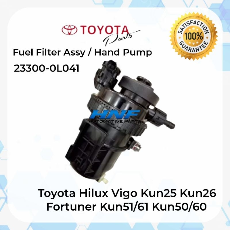 Diesel Fuel Filter Assy Toyota Vigo Kun25 Kun26 Fortuner Kun50/51 Kun60 ...