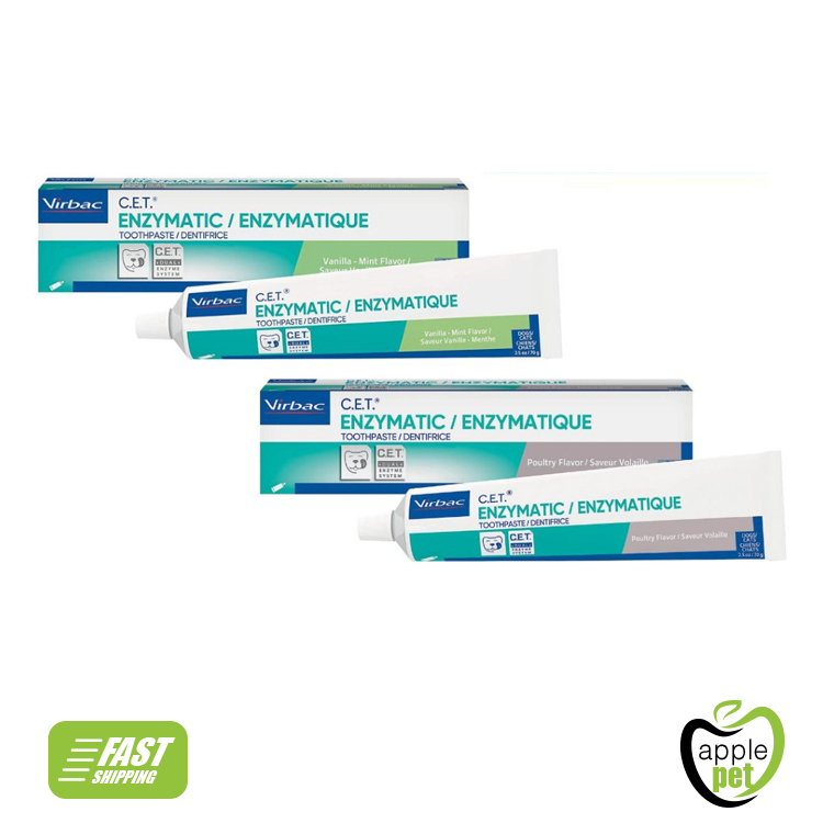 Virbac C.E.T Enzymatic Toothpaste for Dogs and Cats Vanilla Mint ...