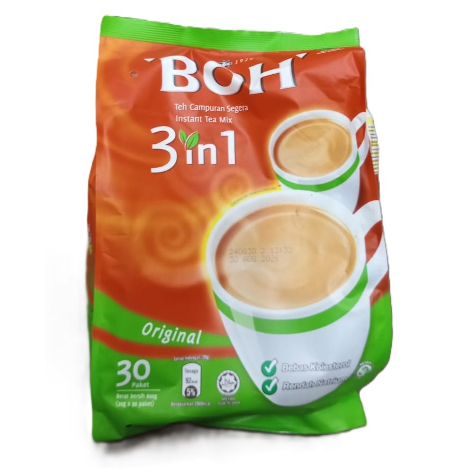 Boh Teh 3in1 Instant Tea 20gx30's/pack | Shopee Malaysia