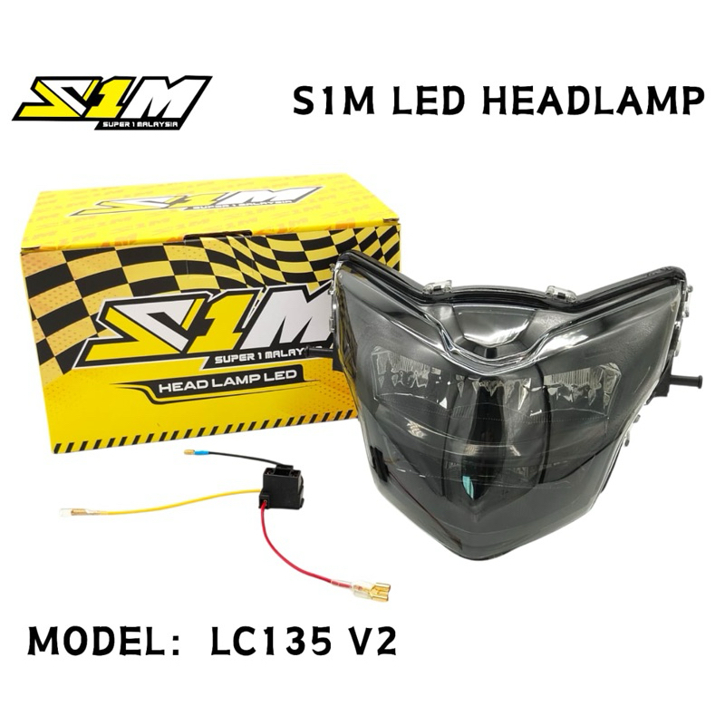 (S1M) head lamp LAMPU DEPAN LED LC135 V2 V3 V4 V5 V6 V7 HEAD LAMP DP ZHIPAT IMPORT LAMPU GABAN ...