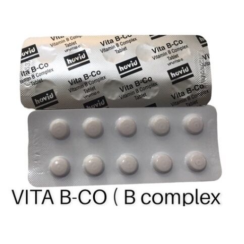 Hovid Vita B - Co B Complex Tablets 10s B1 B2 B3 B5 B6 B12 Folic Acid ...