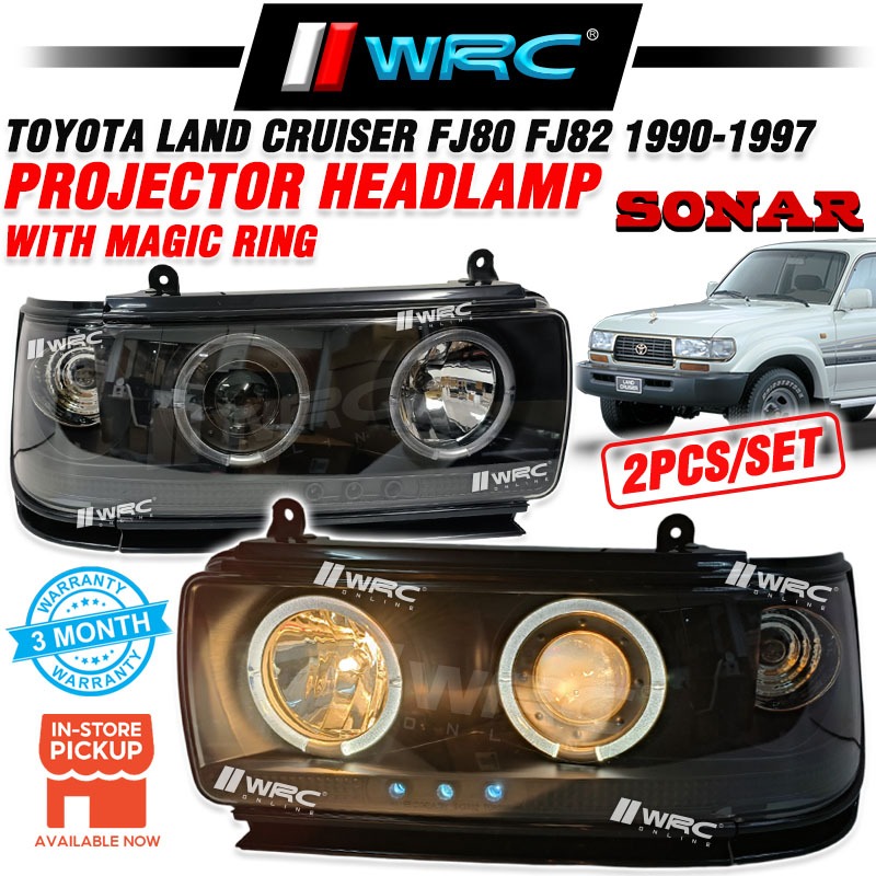 Sonar Toyota Land Cruiser FJ80 FJ82 1990 - 1997 Projector Headlamp With ...
