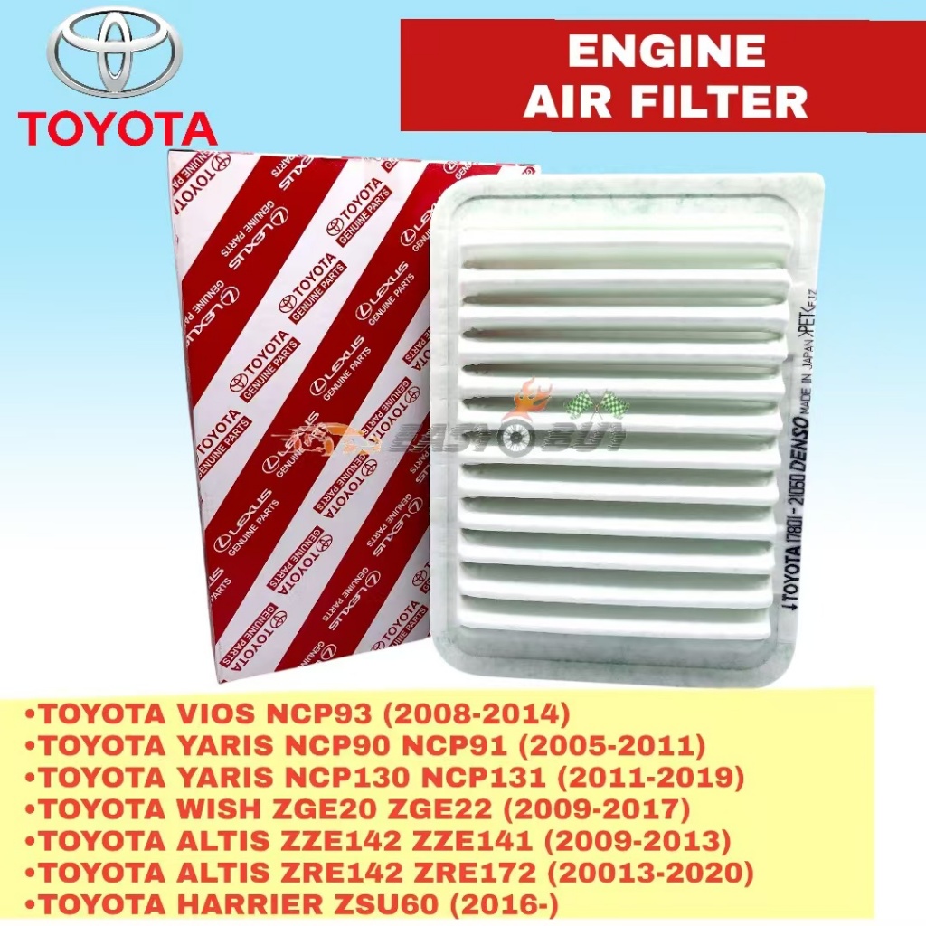 ENGINE AIR FILTER - TOYOTA VIOS NCP93 / ALTIS ZZE142 ZRE142 ZRE172 ...