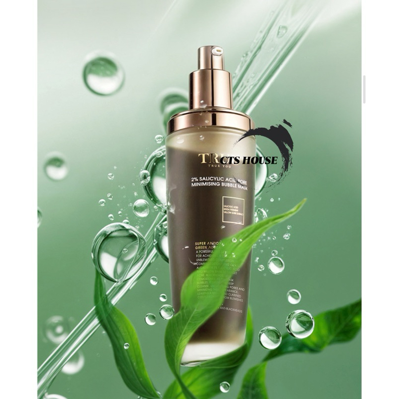 TRUU 2%水杨酸毛孔緊緻泡泡面膜 2% Salicylic Acid Pore Minimising Bubble Mask 黄金修复白泡泡面膜 | Shopee Malaysia