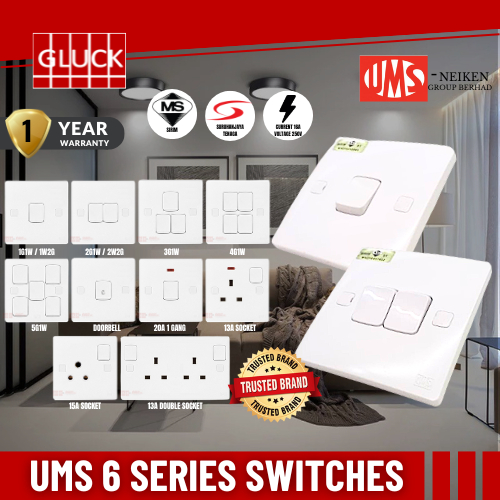 UMS 6 SERIES SWITCHES/ SUIS LAMPU/ SOKET UMS MURAH socket electric ...