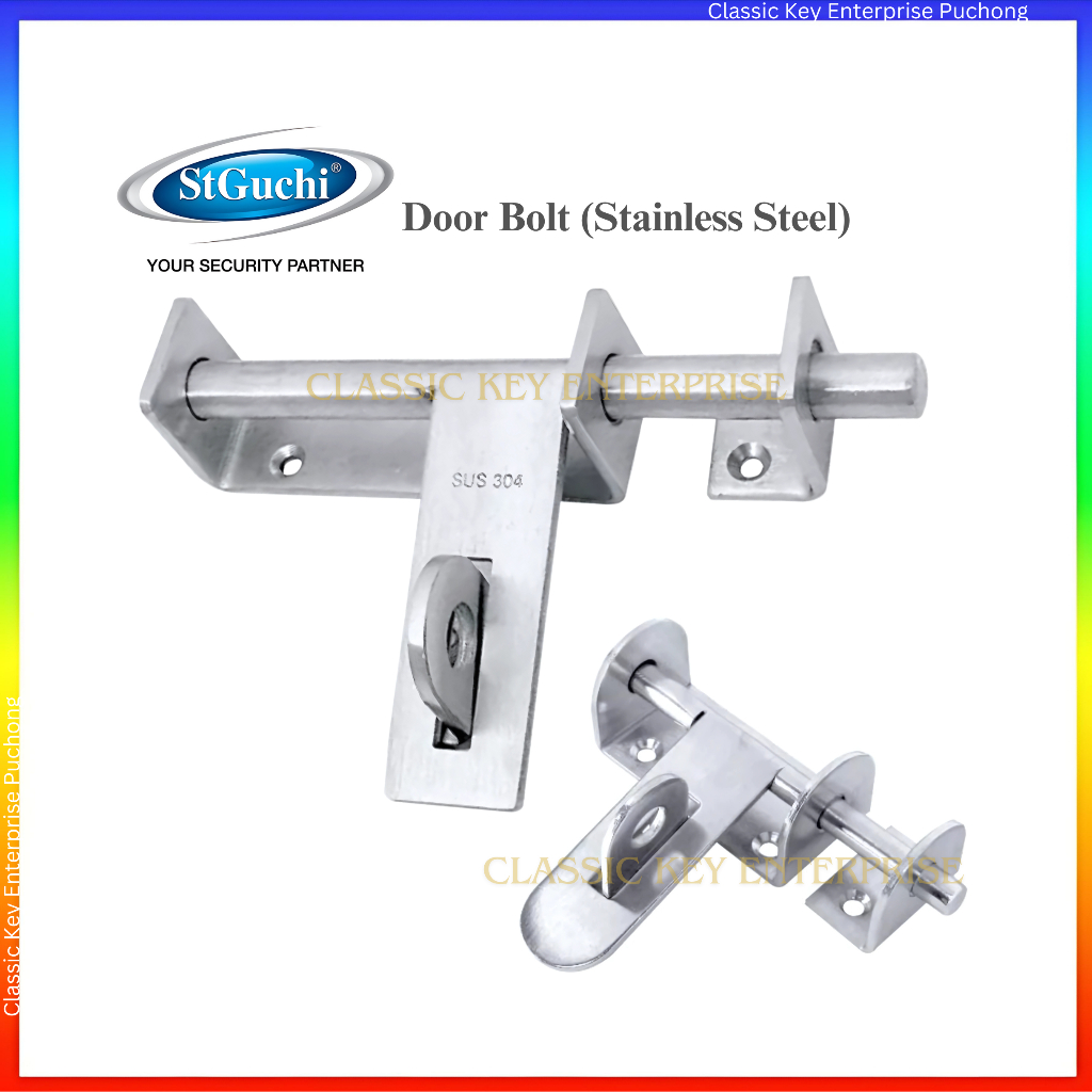 St Guchi Door Bolt Model SGDB-Q1A / SGDB-Q2 (Stainless Steel SUS304 ...