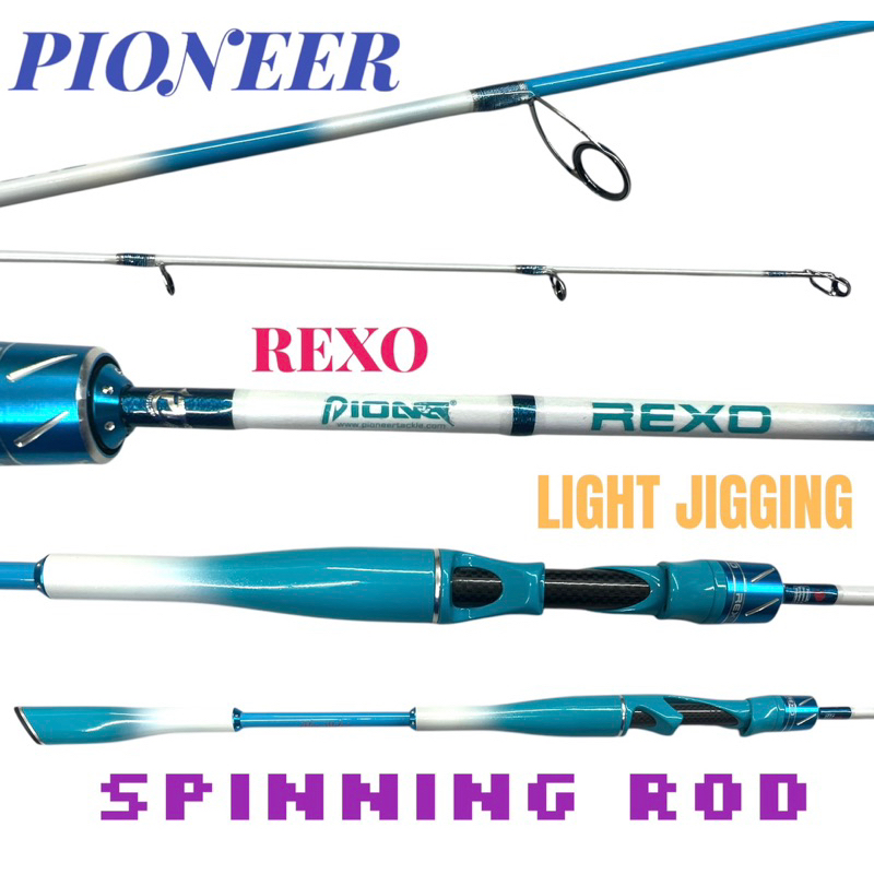 PIONEER REXO LIGHT JIGGING SOLID CARBON FISHING ROD ONE PIECE | Shopee ...
