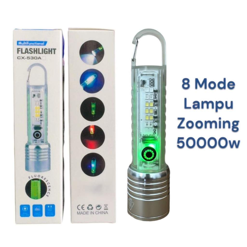 CX-530A Zooming Flashlight Outdoor Waterproof LED Zoomable Flashlight ...