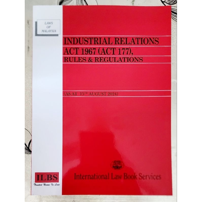 Industrial Relations Act 1967(act 177) rules and regulations | Shopee ...