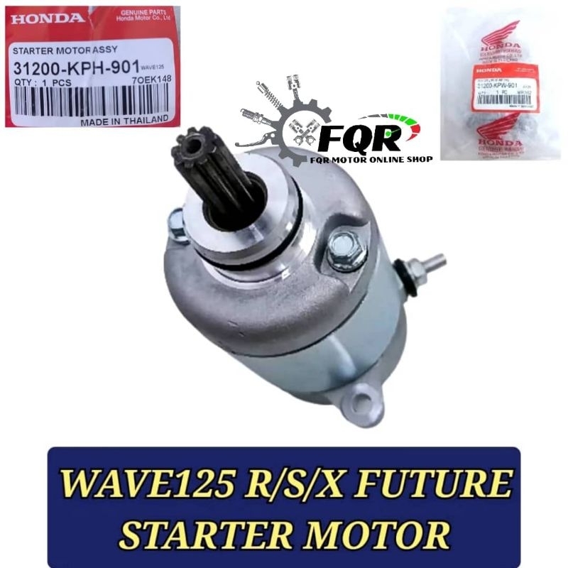 KPH OEM HONDA WAVE125 R/S/X FUTURE125 WAVE125R/WAVE125S/WAVE125X/ULTIMO STARTER MOTOR STD ...