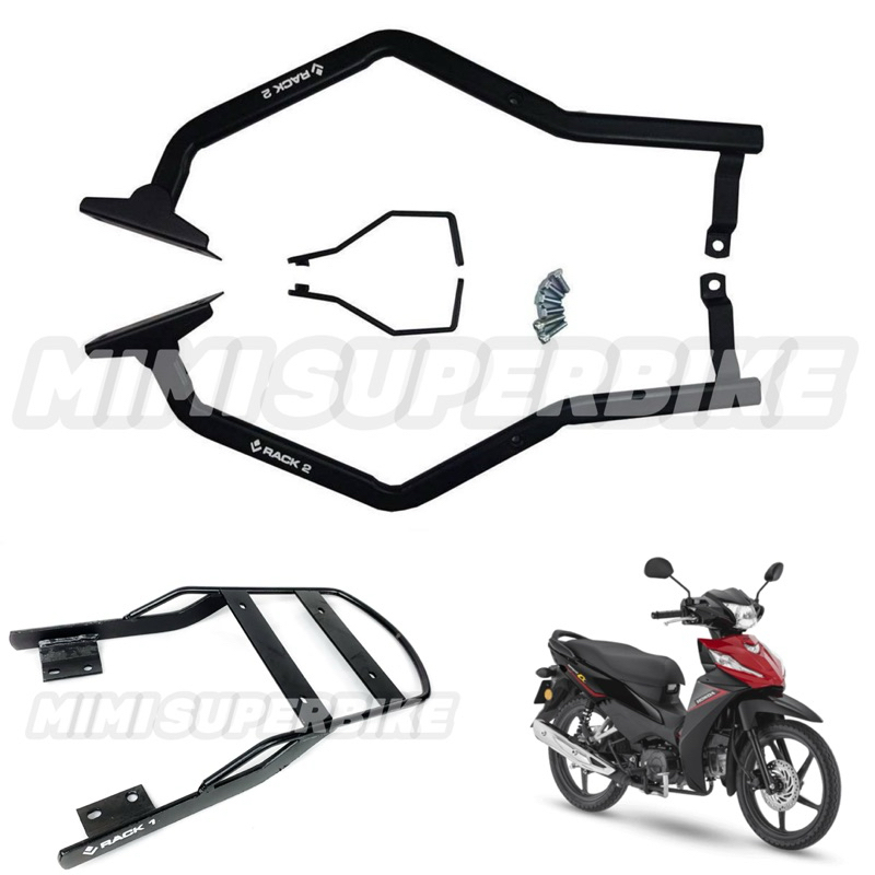 HONDA WAVE ALPHA CX FI MONORACK HEAVY DUTY (BUATAN MALAYSIA) WAVE110 ALPHA110 W110 RACK CARRIER ...