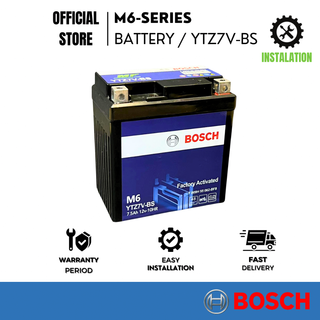 YTZ7 YTZ7V BATTERY GEL BOSCH NVX 155 NVX155 NMAX155 PCX R25 KLX150 KLX ...