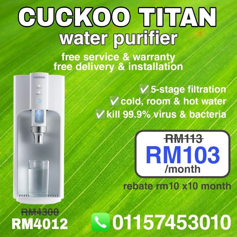CUCKOO TITAN WATER PURIFIER | Shopee Malaysia