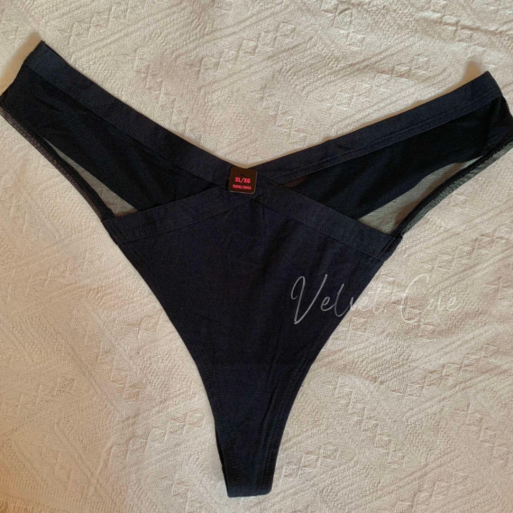 VELVET.COVE / La Senza Sexy Black Modal Thong G-string Panties (PLUS ...