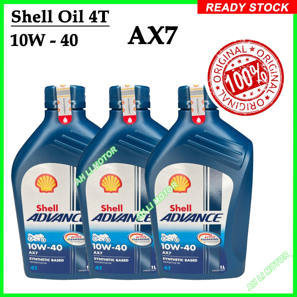 Shell AX7 4T Advance 10W-40 SYNTHETIC (4T) (1 litre)TP-58 | Shopee Malaysia