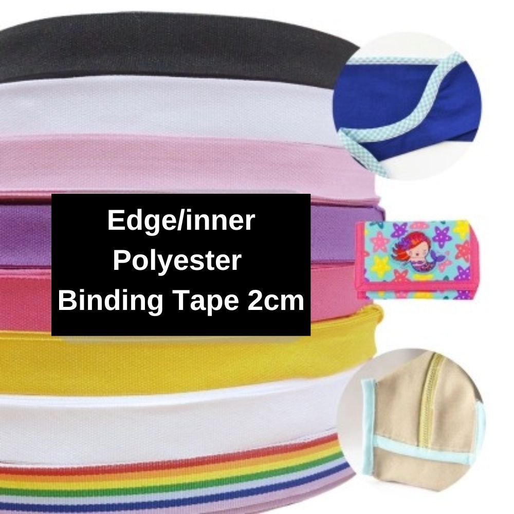 🌸 Binding Tape Polyester 2.0cm for Inner Edge Binding Purse Bag (60241 ...