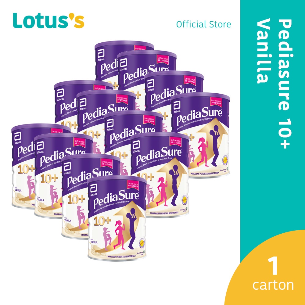 Pediasure 10+ Vanilla 850g x 12 tins (1 Carton) | Shopee Malaysia