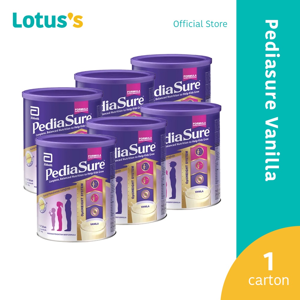 PediaSure Vanilla 1.6kg x 6 tins (1 Carton) | Shopee Malaysia