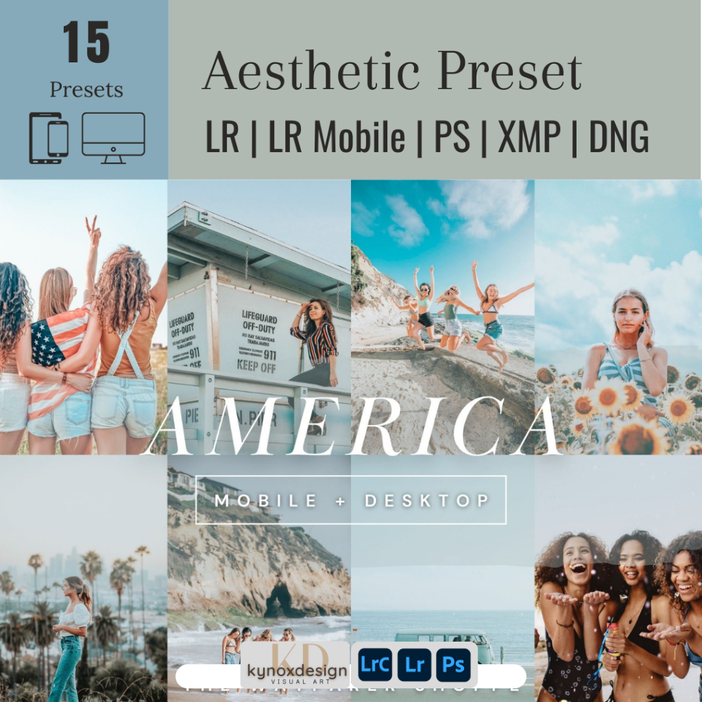 [Lightroom Preset] Aesthetic Preset - America for LR/LR(mobile)/PS ...