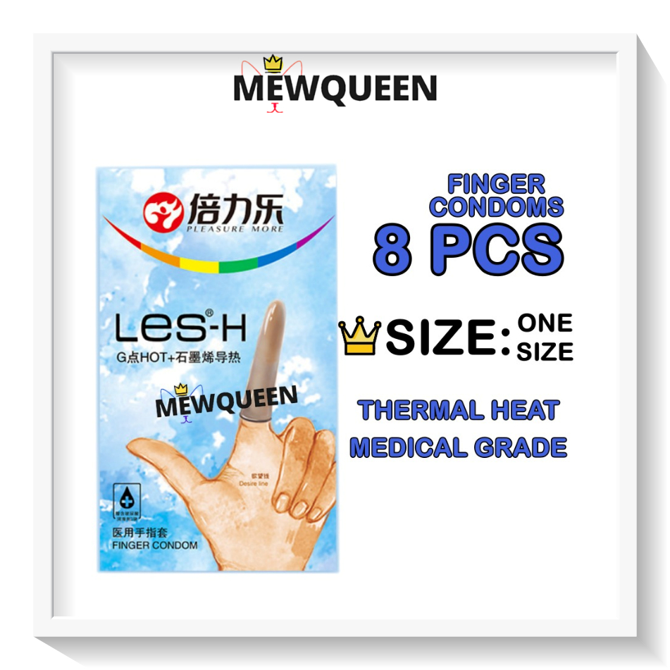 Pleasure More LES H Finger Condom Finger Cot Graphene Thermal Heat ...