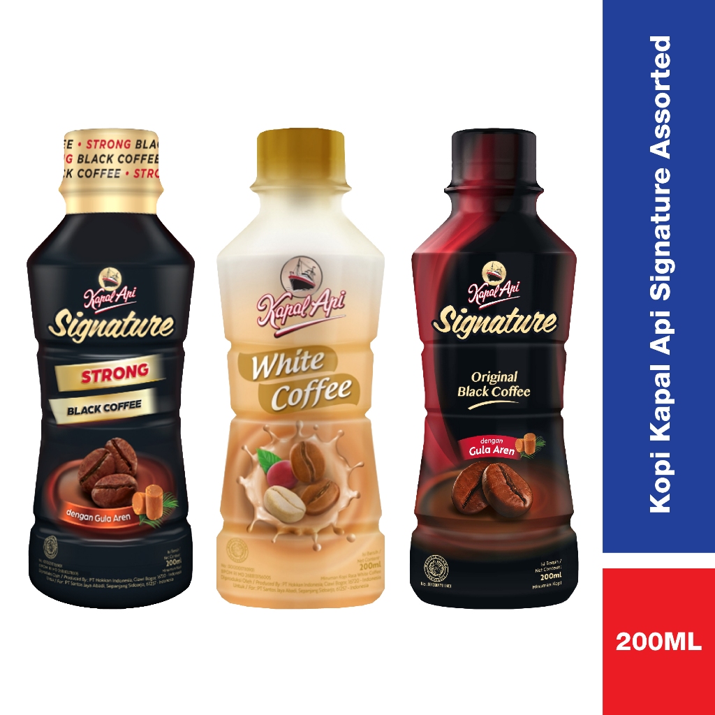 Kapal Api Signature Ready To Drink Coffee Assorted (200ml) | Shopee ...