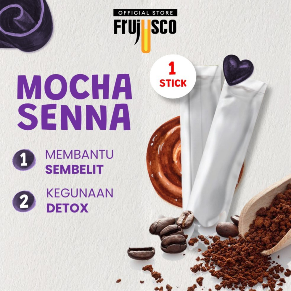 [1 Stick] Frujusco Mocha Senna Leaf Detox Drink Herbal Teh Kurus Slim ...