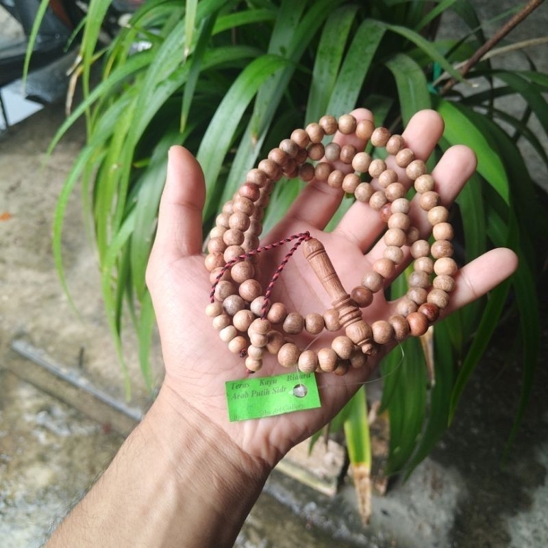 📿Tasbih📿kayu teras Bida Arab sidr 108 biji 📿Rosary📿of Bidara Arab sidr ...