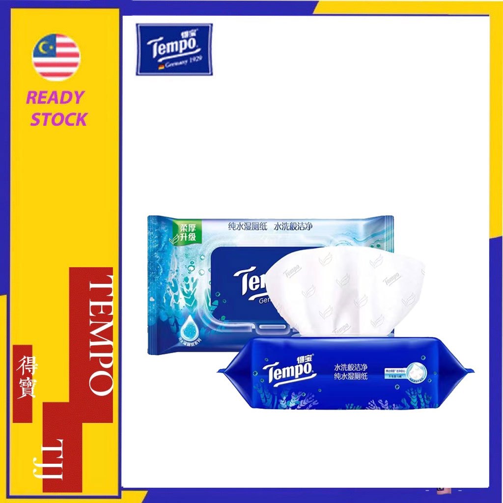 Tempo Kertas tandas basah air tulen 80S/ Family Wet Toilet Paper ...