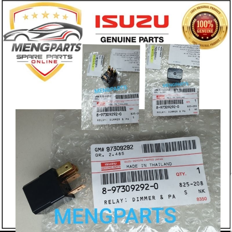 ORIGINAL ISUZU D MAX 2005Y- 2020Y RELAY 5 PIN 12V 8-97309-292-0 ...