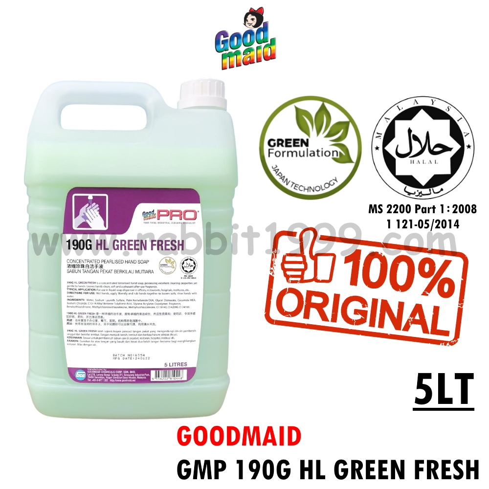 GOODMAID GMP 190G HL GREEN FRESH - 5lt - GOODMAID PRO GMP 190G HL Green ...