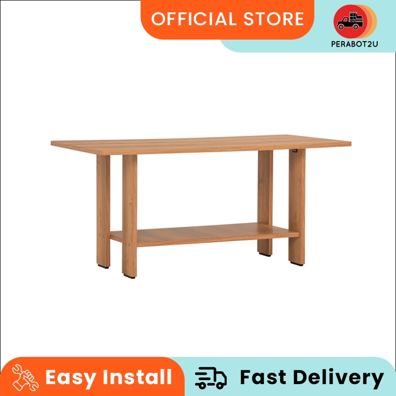 P2U Holt coffee table in Natural Oak colour/ Walnut colour | Shopee ...