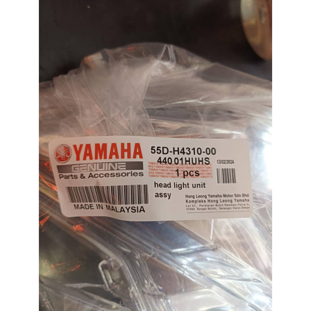 100% ORIGINAL YAMAHA LC135 V4 V5 V6 HEADLAMP LAMPU DEPAN 135LC ...