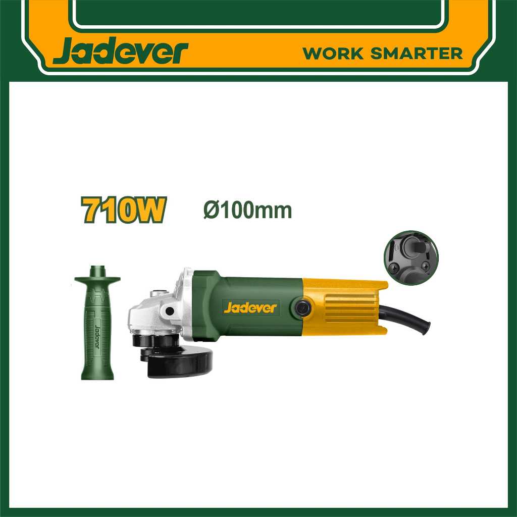JADEVER Angle grinder 710W JDAG35712 | Shopee Malaysia