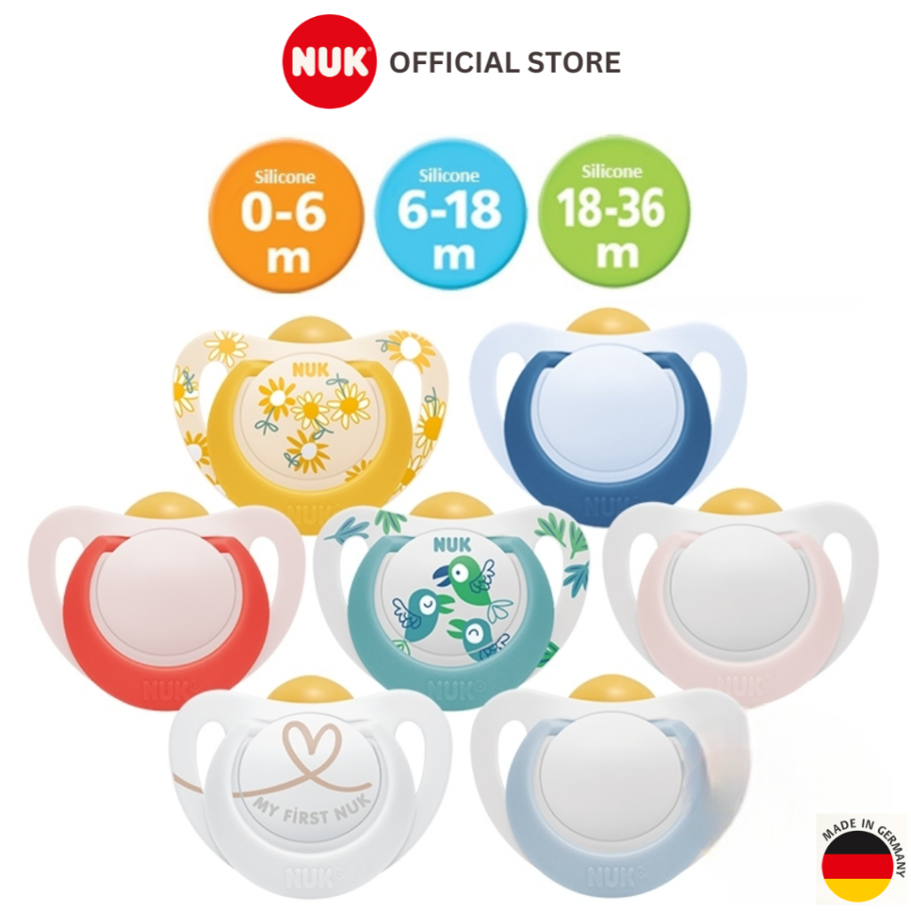 NUK Star Day Latex S3 Soother Pacifier 18-36 Months (2 Pcs/Box) | Shopee Malaysia