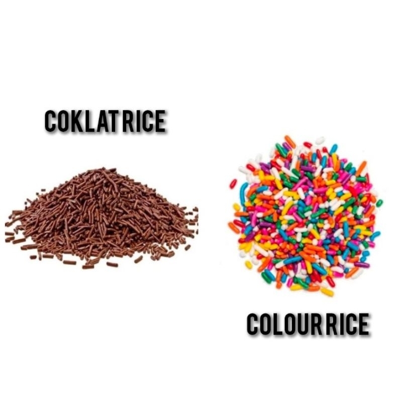 Halal Chocolate Rice | Colour Rice Repack 150g | Shopee Malaysia