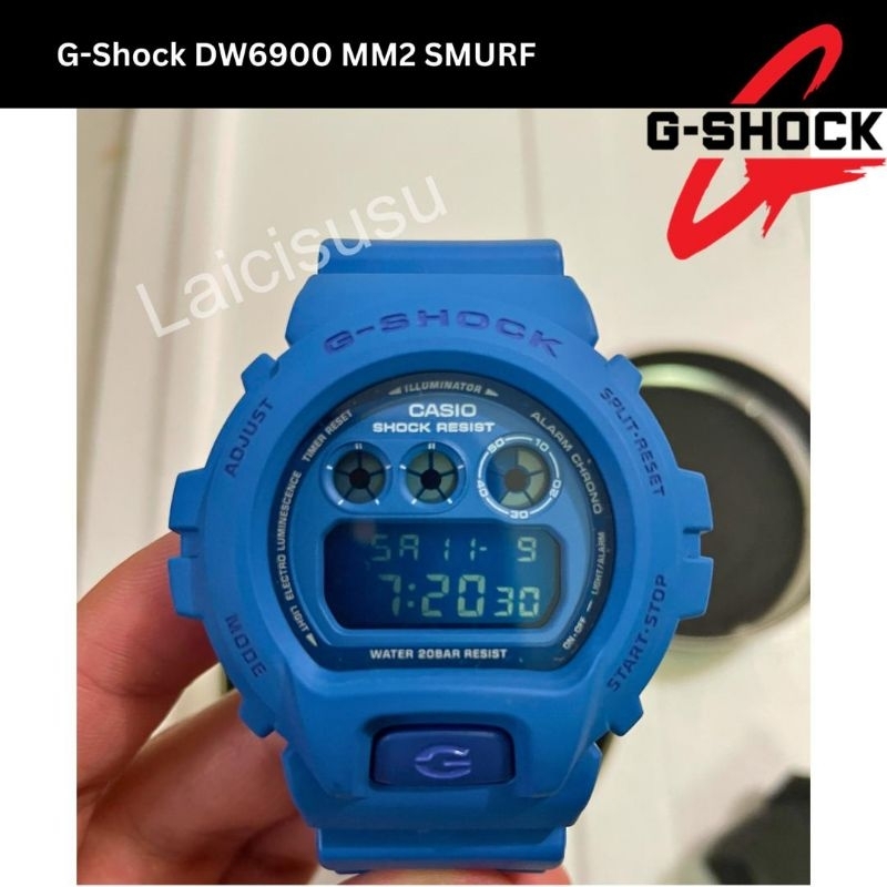 Casio G-Shock DW6900 MM2 Smurf ORIGINAL JAPAN | Shopee Malaysia