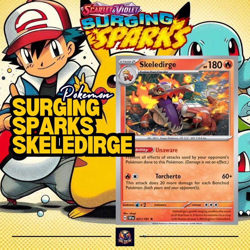 Pokemon TCG Skeledirge 031/191 Surging Sparks | Shopee Malaysia