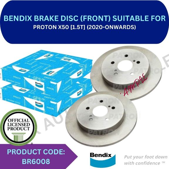BENDIX GENUINE DISC BRAKE ROTOR (FRONT) FOR PROTON X50 [1.5T] (2020 ...