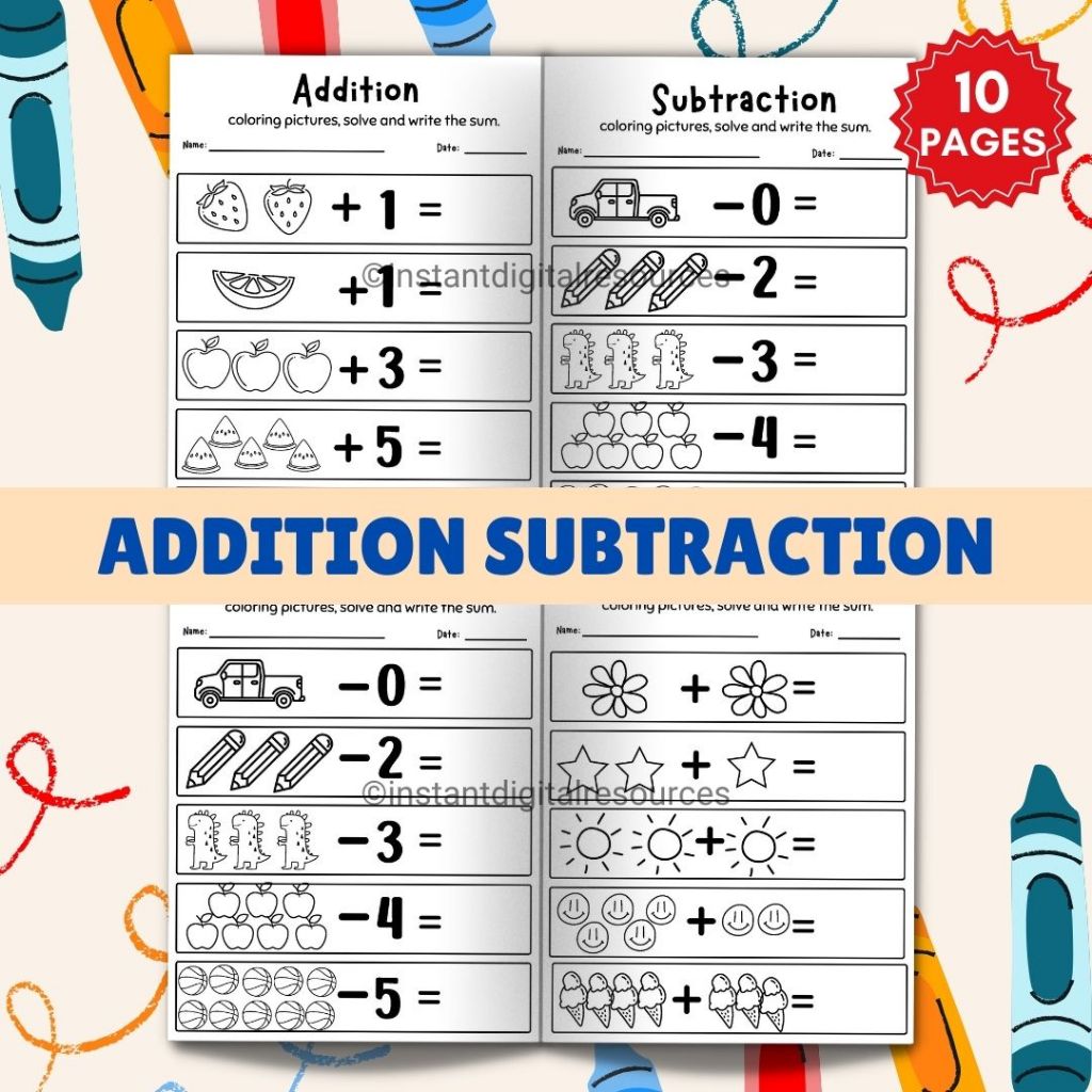 IDR01 Printable Pdf Math Worksheet for Kids Number Tracing 0-10 ...