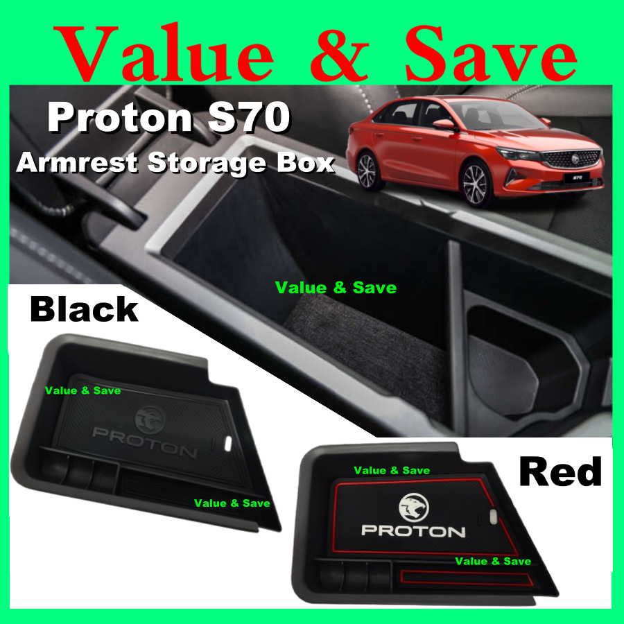 Proton S70 Car Accessories Armrest Box Storage Central Storage Coin ...
