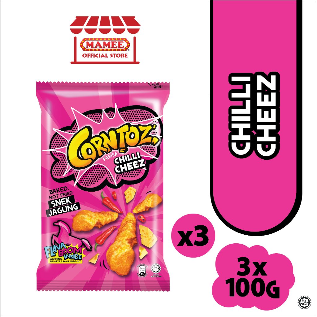 Corntoz Chilli Cheez (100g x 3 Packs) | Shopee Malaysia