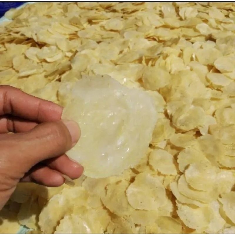 Ready Stock Kerupuk emping 250g/500g/1kg Mentah Halal belinjo/Melinjo ...