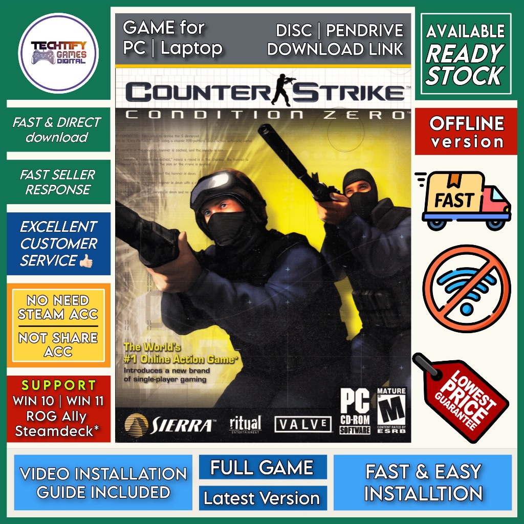[PC Game] Counter Strike Condition Zero (CS:CZ) - Offline [Disc ...